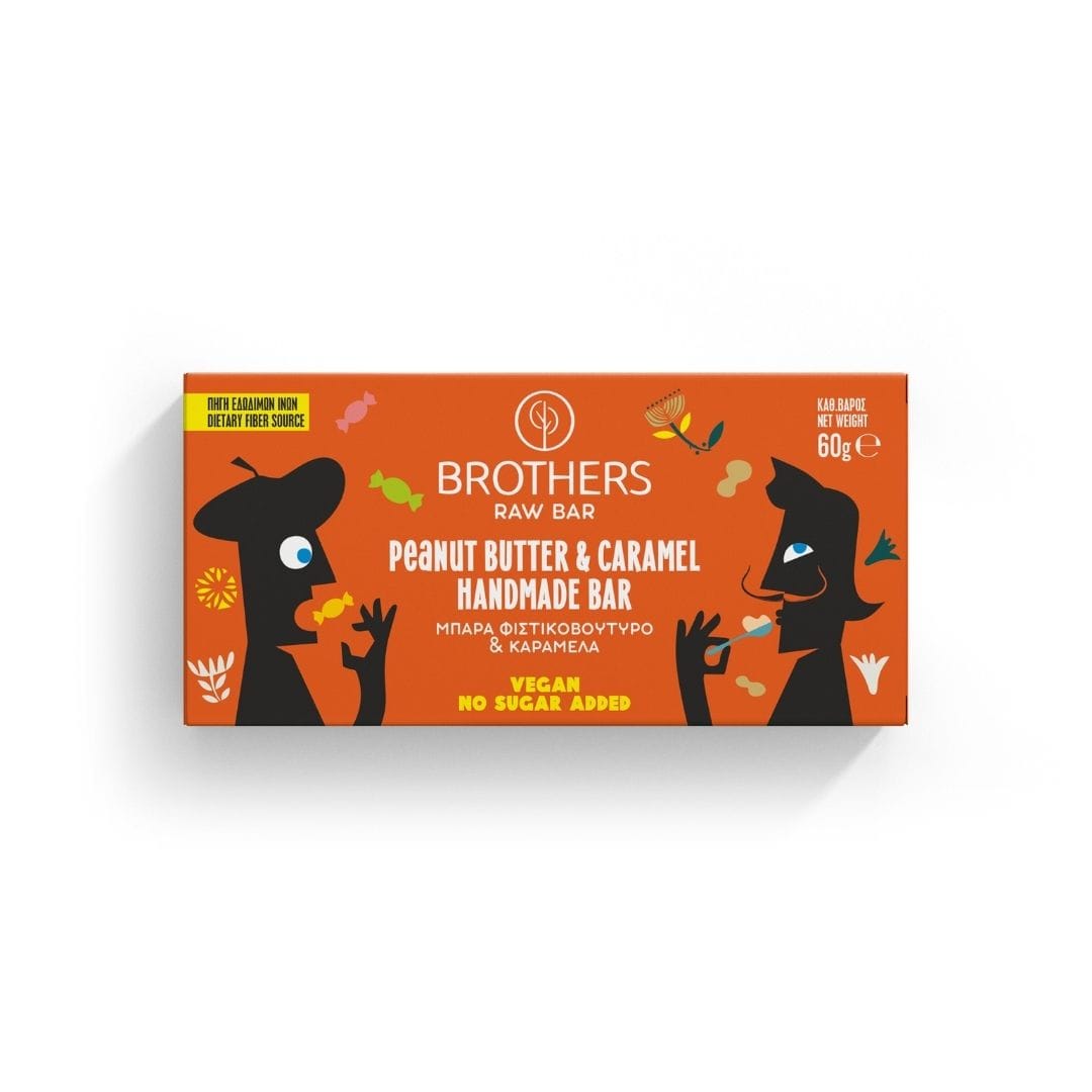 Μπάρα Φυστικοβούτυρο Καραμέλα Χωρίς Γλουτένη 60gr - Brothers - Planet ...