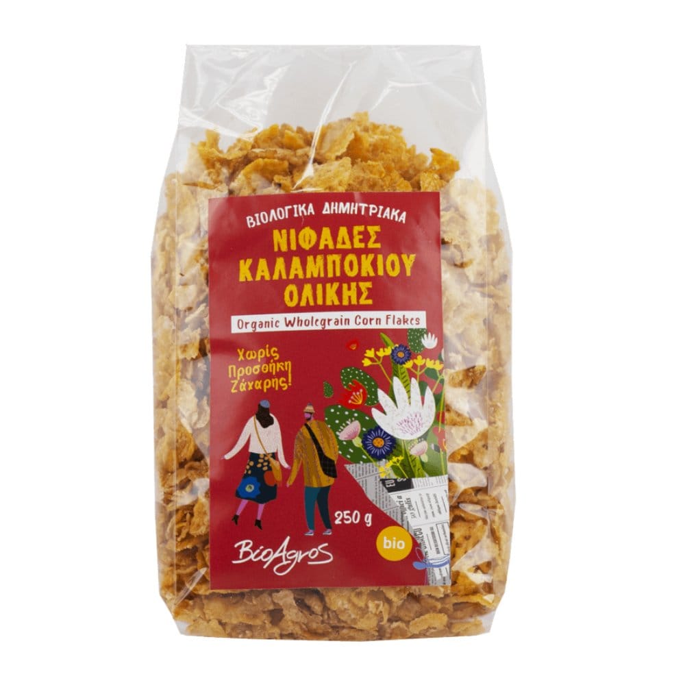 Βιολογικά Corn Flakes Ολικής Χωρίς Ζάχαρη 250g - BioAgros - Planet Health
